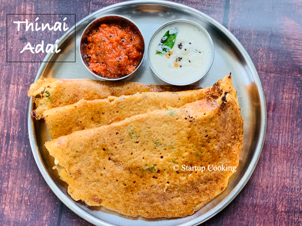 Foxtail Millet Adai Recipe | Thinai Adai Recipe | How to make Thinai ...