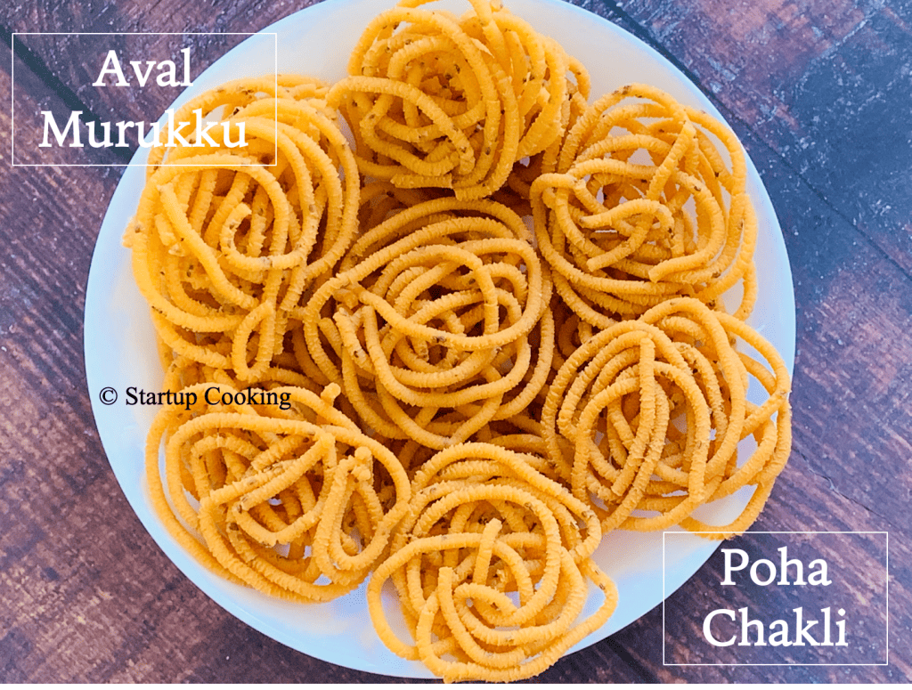 Aval Murukku Recipe | Instant Poha Chakli Recipe | Startup Cooking ...