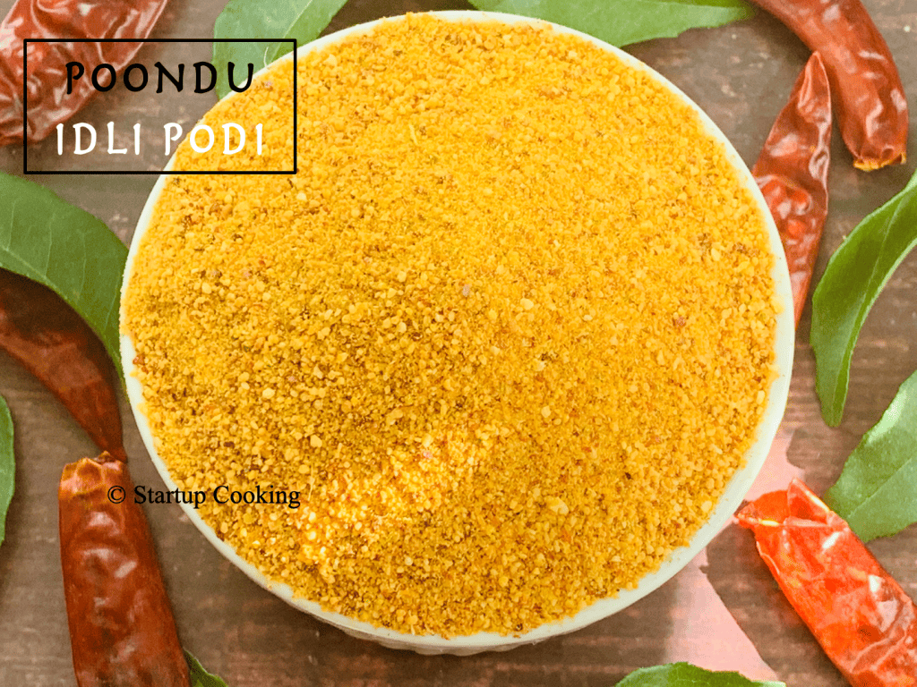 Poondu Idli Podi Recipe | Garlic Podi | Startup Cooking - Startup Cooking
