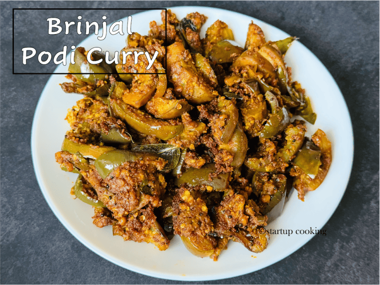 Kathirikkai Podi Curry Recipe